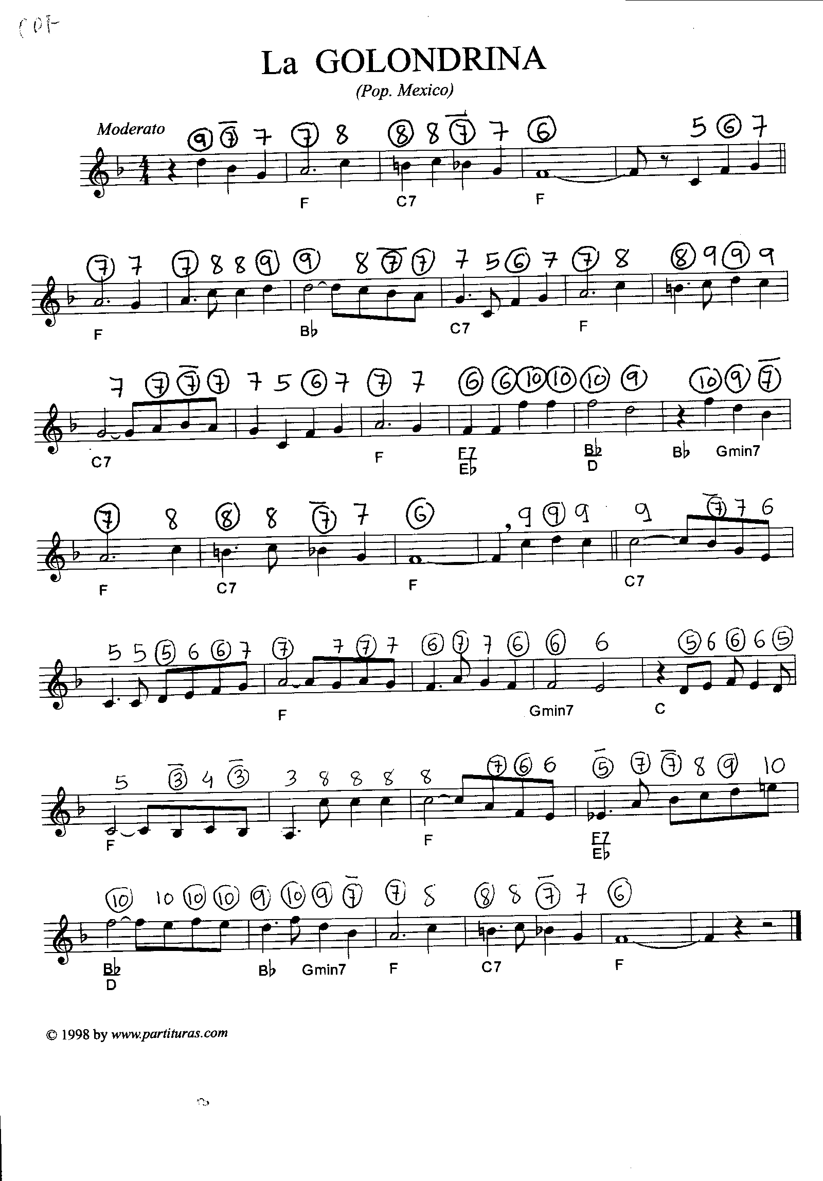 LA ARMONICA PARTITURAS